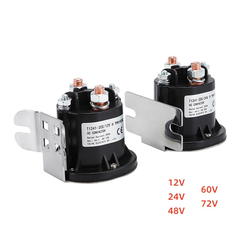DC Pump Contactor Contact Switching Capability T1241-200 12V 24V 48V for Forklift Contactors ...