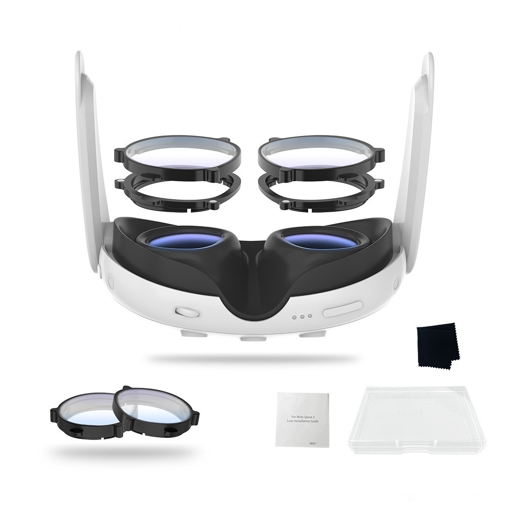 For Meta quest 3 magnetic eyeglass frame Headset Glasses black VR ...