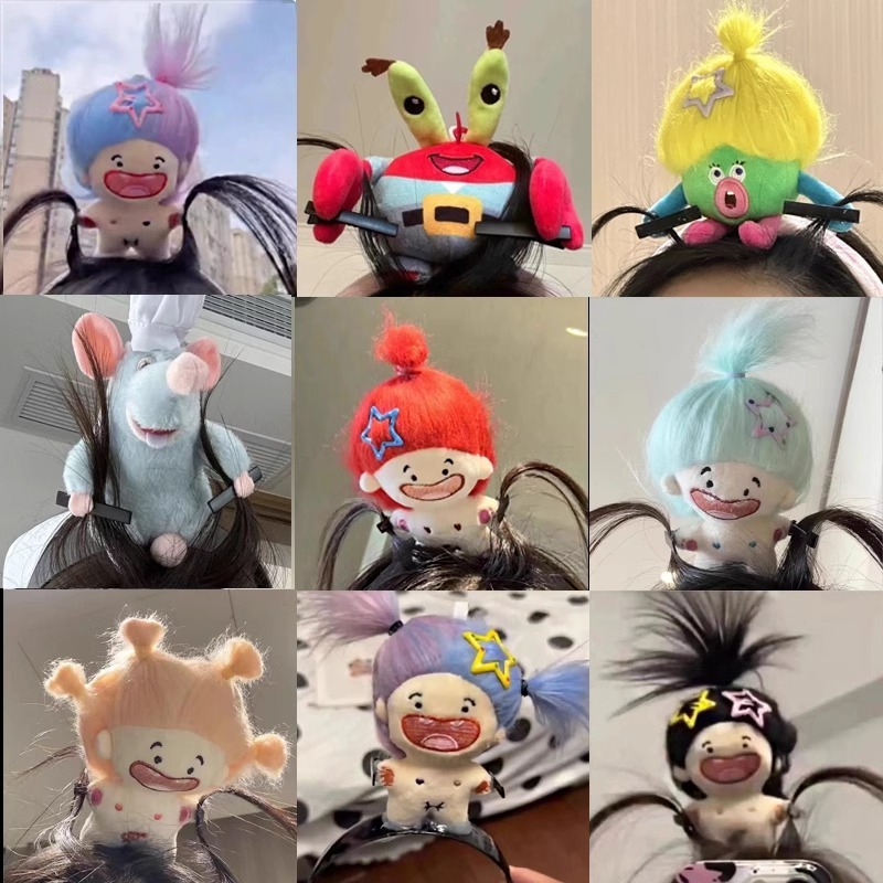 Crazy Baby Hair Hoop Mouse Crab Boss grabs bangs, clip missing teeth ...