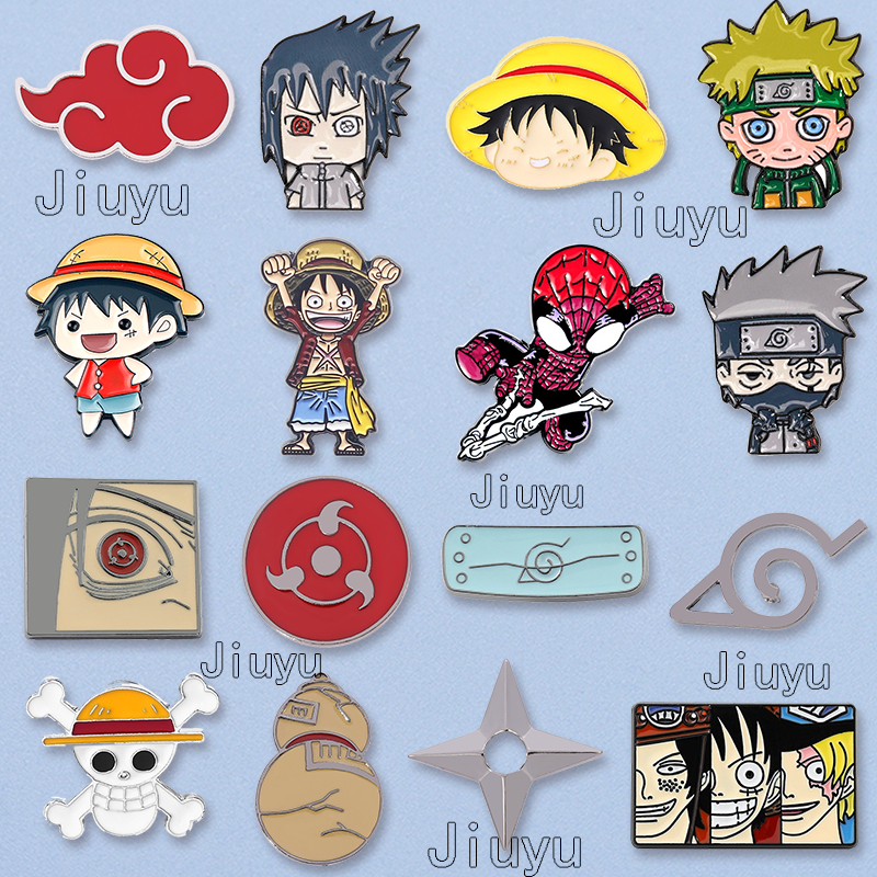 Naruto Akatsuki Brooch Pin Konoha Village Ninja Uzumaki Uchiha ...