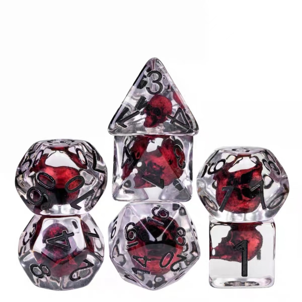 Hell Death Skull Necromancer DND Dice Set for Dungeons & Dragons, Gifts ...