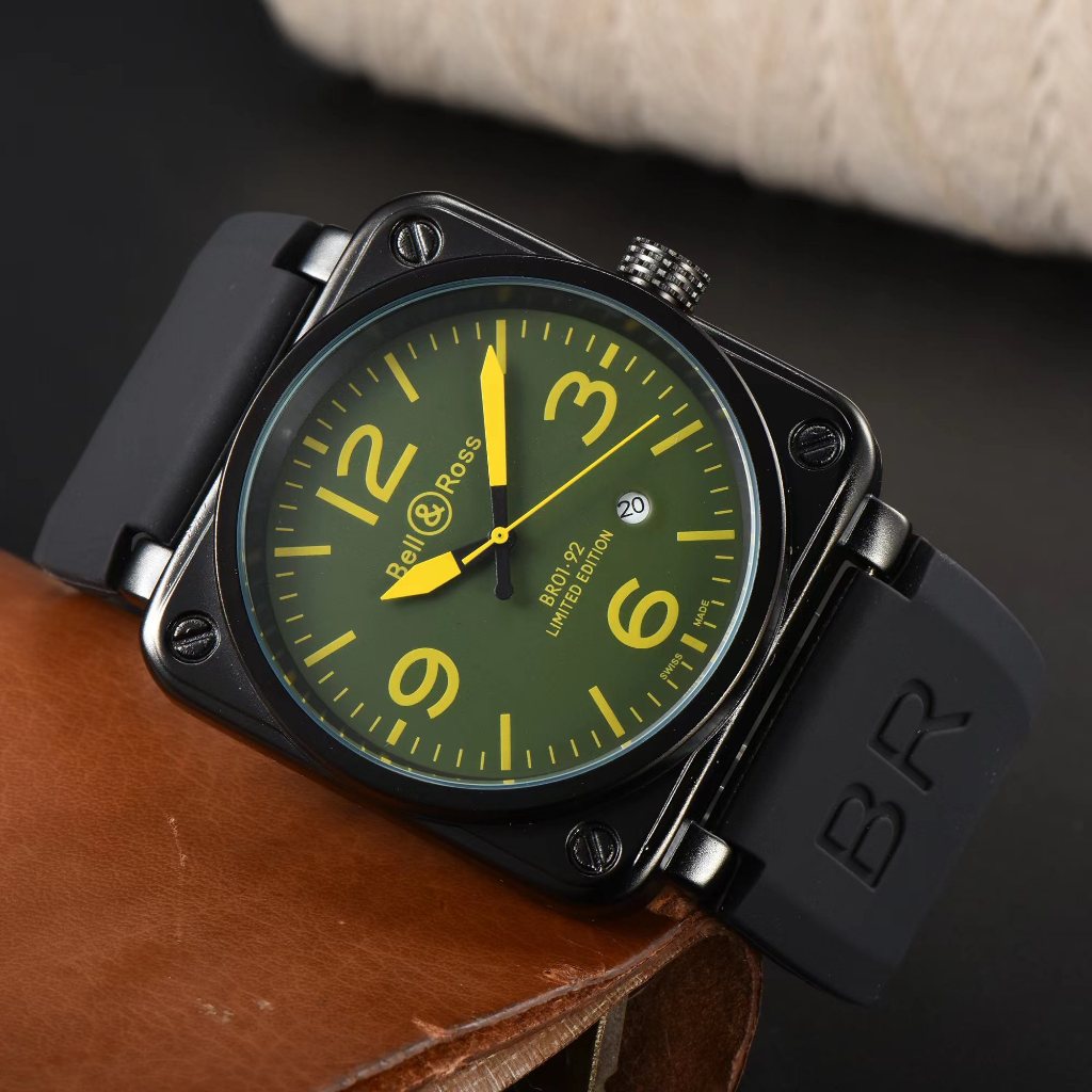 Bell & ROSS BELL & ROSS Quartz Movement Men's Watch Swiss Watch Rubber ...