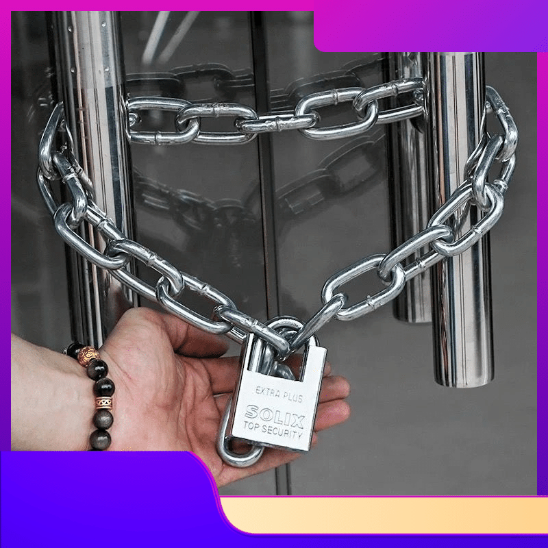 💧 Glass lock prevents theft Chain Iron Bicycle Battery Car Motorcycle ...