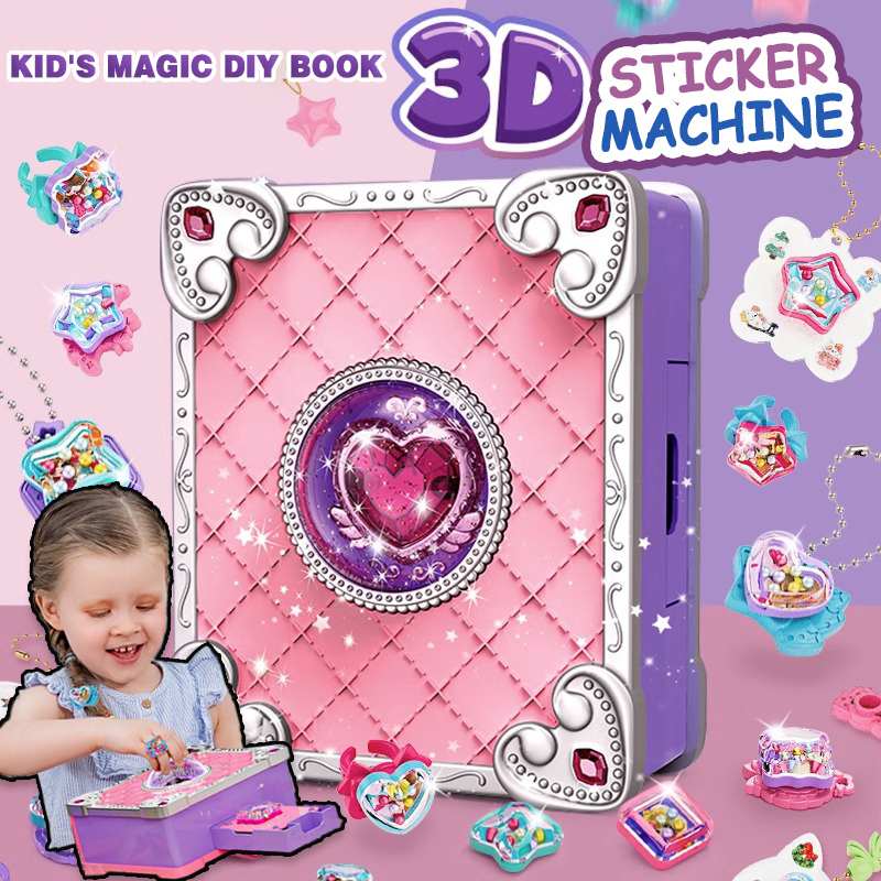 67pcs Magic Book 3D DIY Sticker Children's Accessories Magic Book DIY ...