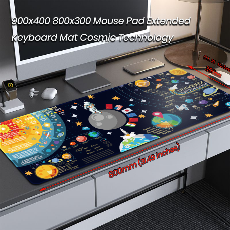 900x400 800x300 Extended Mouse Pad Animated Gaming Mouse Large Keyboard ...