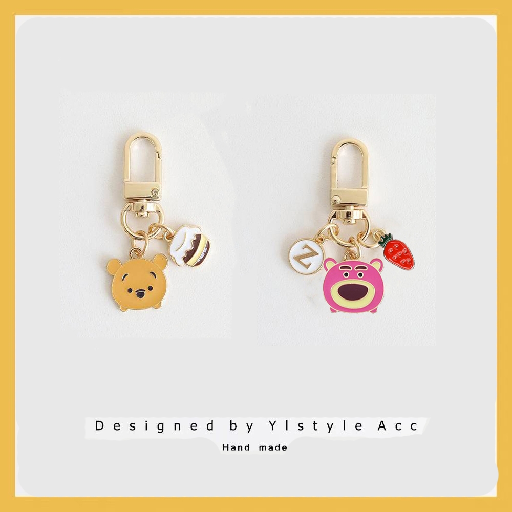 Cute Keychain Stitch Winnie the Pooh Customized letter matching ...