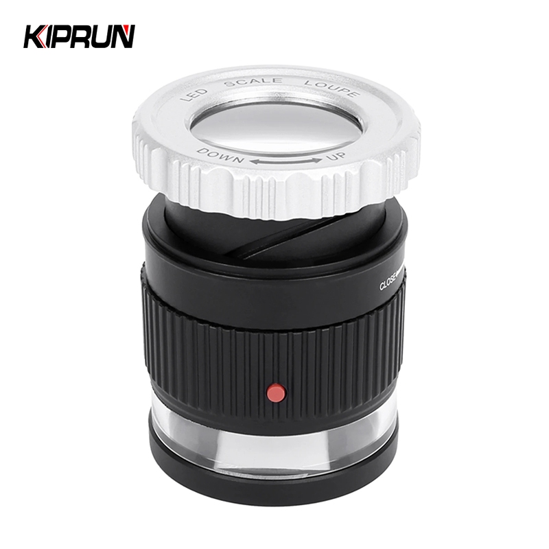 KIPRUN 30X Adjustable Magnification Magnifier, Magnifying Glass with ...