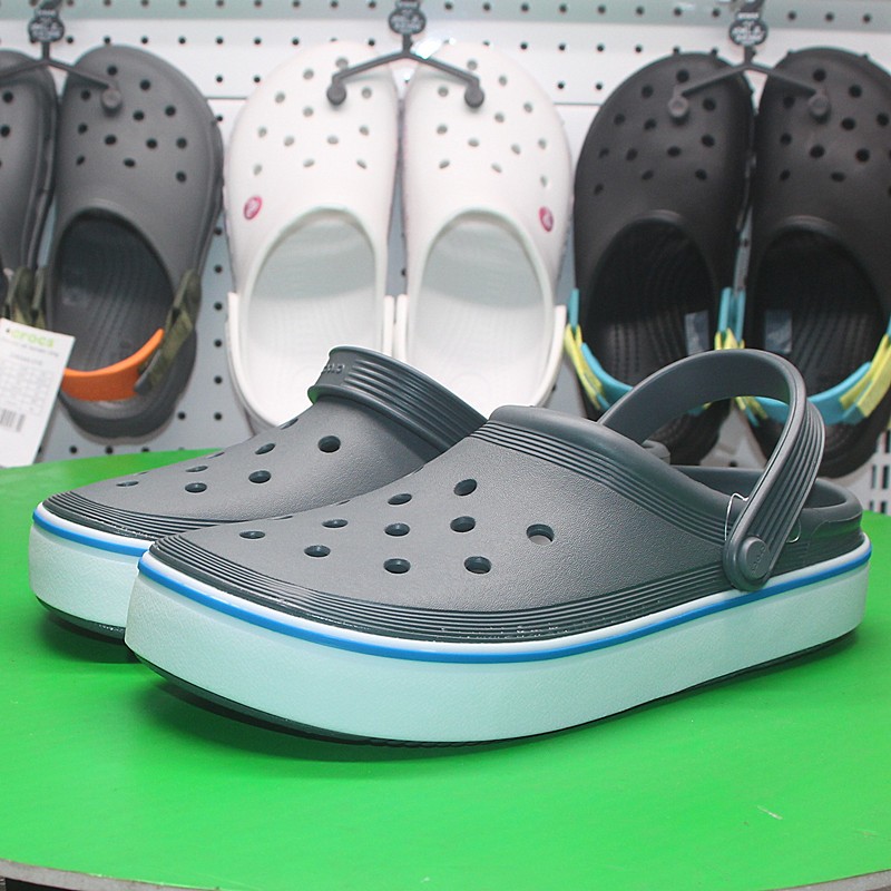 original 100% crocs men shoes big size women sandals 208371 | Shopee ...