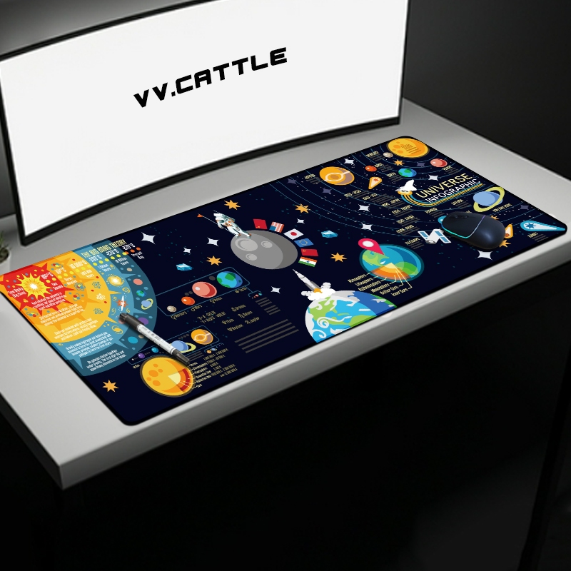 Universe cartoon mouse pad extended mouse pad 900x400 800x300 large ...