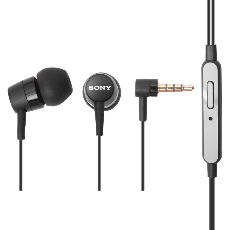 SONY MH750 Universal 3.5mm Plug Stereo Wired Headset with Built - in Microphone plug With Mic ...