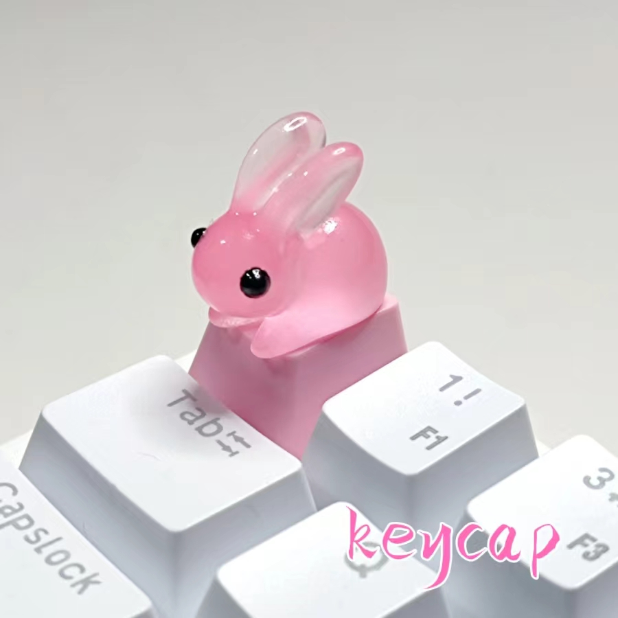 Cute Craftsman Keycaps ABS PBT Red Rabbit Cute Keycaps for Mechanical ...