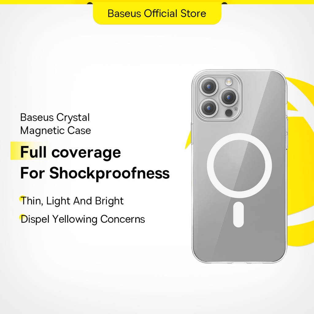 Baseus Clear Protection Shockproof Case With Magnetic attraction iPhone ...