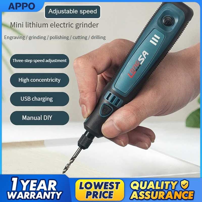Mini Grinder USB Rechargeable Dremel Drill Micro Rotary Tool Engraver ...