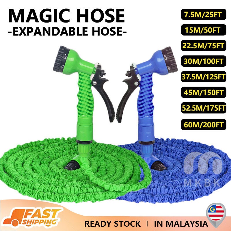 MKBK【High Quality】Multifunction Expandable Magic Hose Home Garden Water ...
