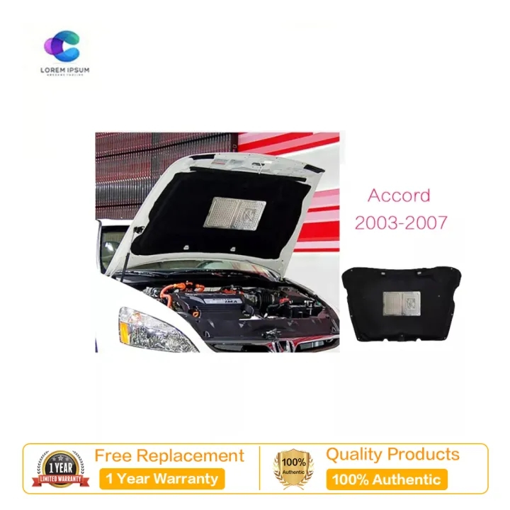 Car hood heat insulation cover for Honda Accord 1997-2021 front engine ...