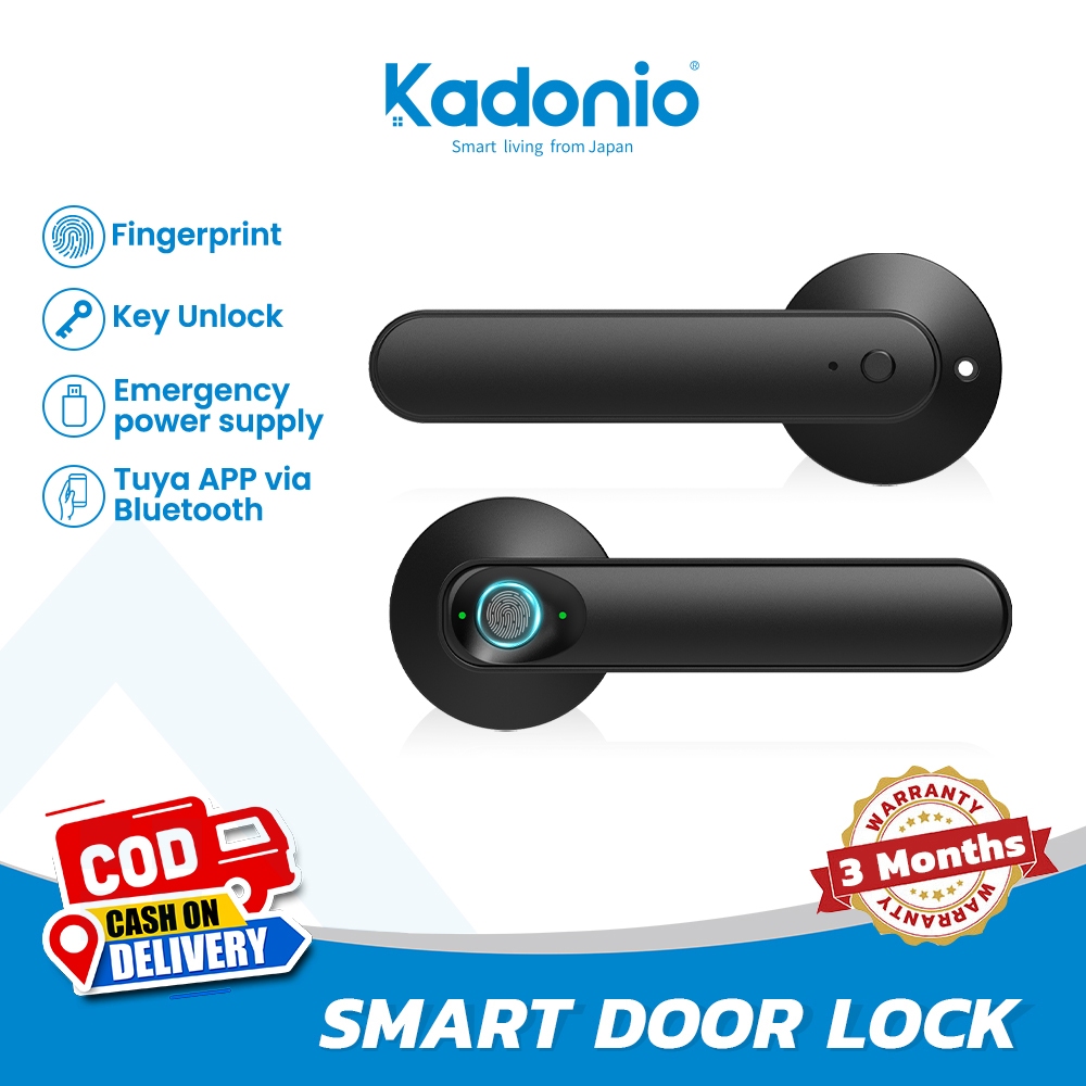 Kadonio Digital Door Lock Electronic Fingerprint Smart Security Door ...