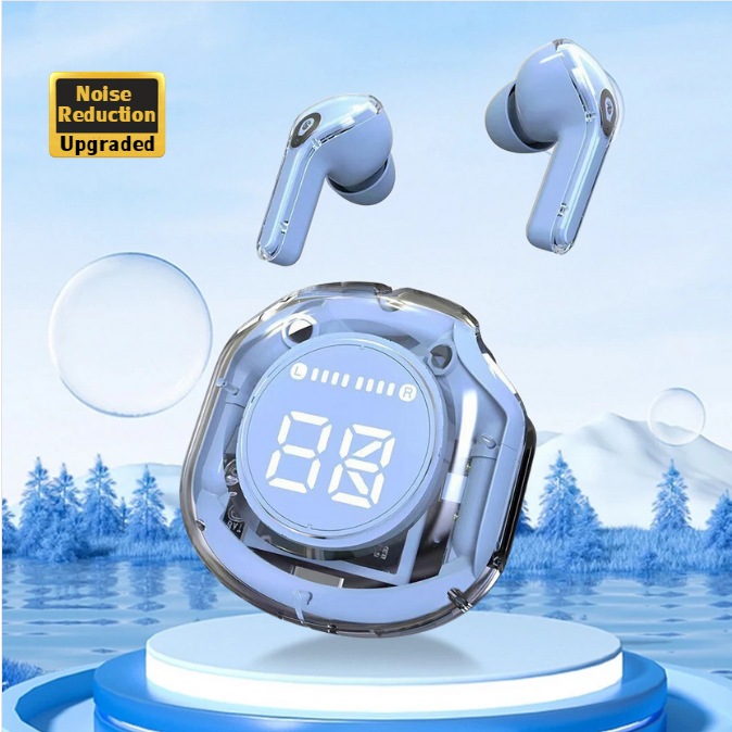 Ultrapod LED Transparent TWS5.3 ENC Wireless Bluetooth Earphone noise ...