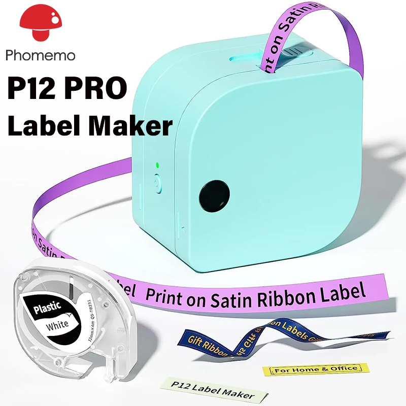 Phomemo P12 Pro Portable Mini Inkless Bluetooth Label Printer | Shopee ...