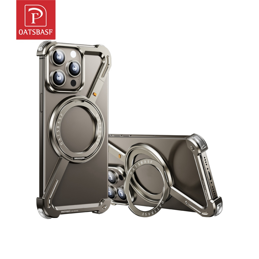 OATSBASF Z Case Metal Phone Case For iPhone 16 ProMax / 16 Pro / 15 / ...