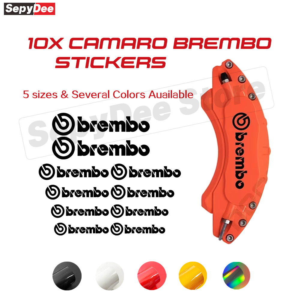 12x Brembo Brake Caliper High Temp Decals Car Brake Hub Decorative ...