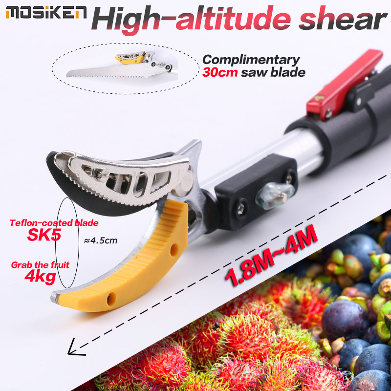 Fruit Picker 1.8-3 Meters Extendable High-altitude Fruit Scissors ...