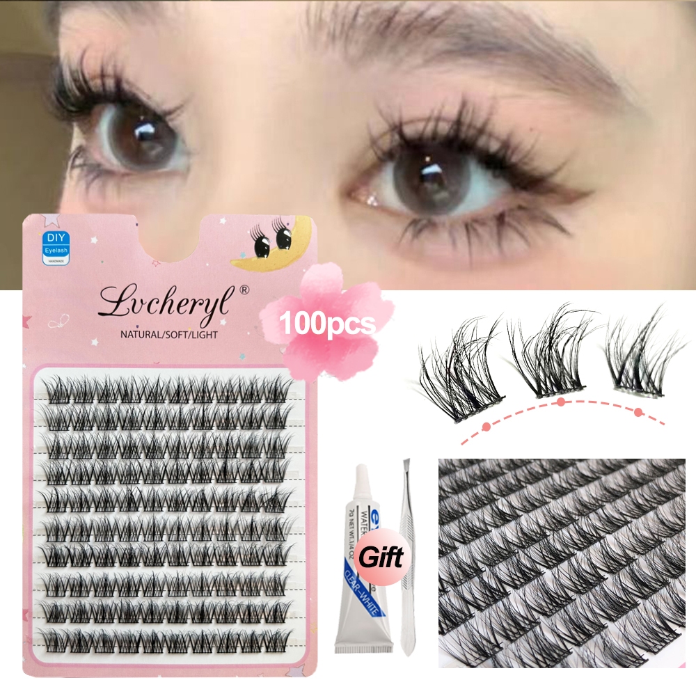 New 5D Fluffy Messy Segmented Lazy Eyelashes 10Rows Reusable Thick ...