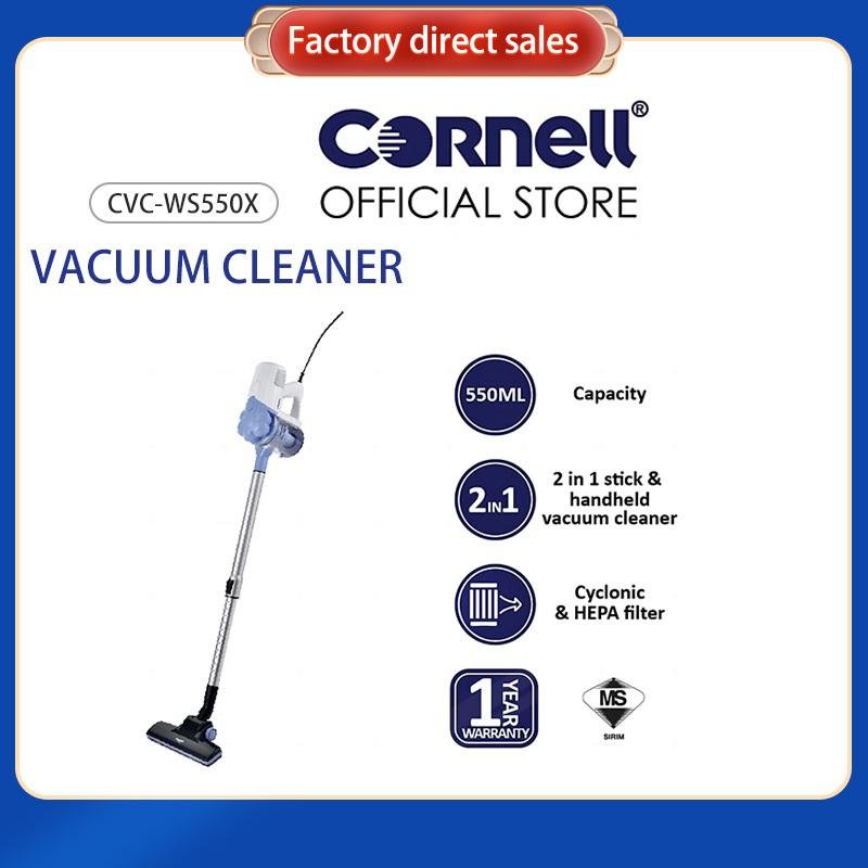 Cornell Wired Stick Handheld Vacuum Cleaner - Blue CVC-WS550X | Shopee ...