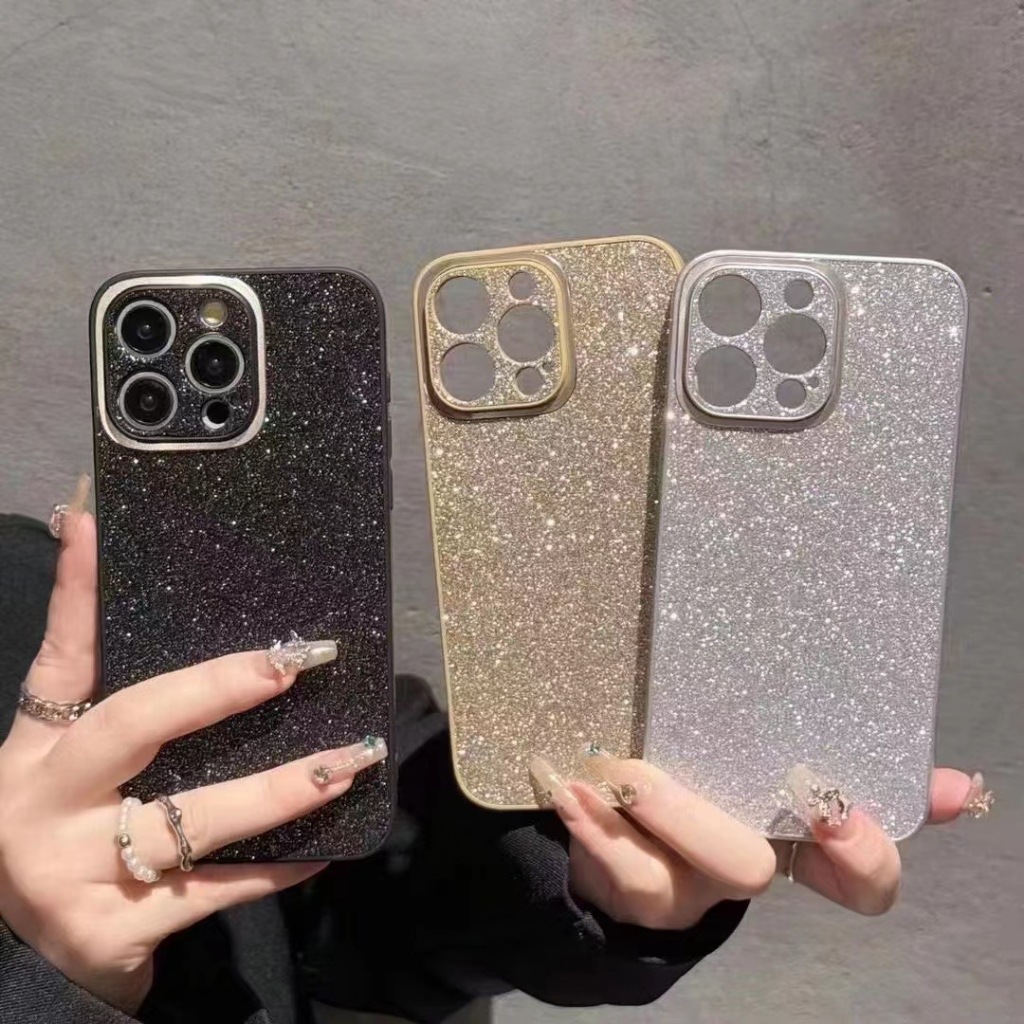Loose powder shell glitter case for Iphone 15PROMAX 14 13 12 PROMAX 11 ...