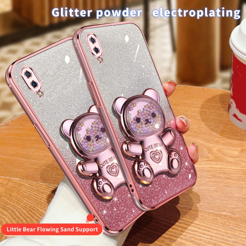YBD Transparent Glitter Cardboard Phone Case for Vivo Y91C Y1S 1820 ...