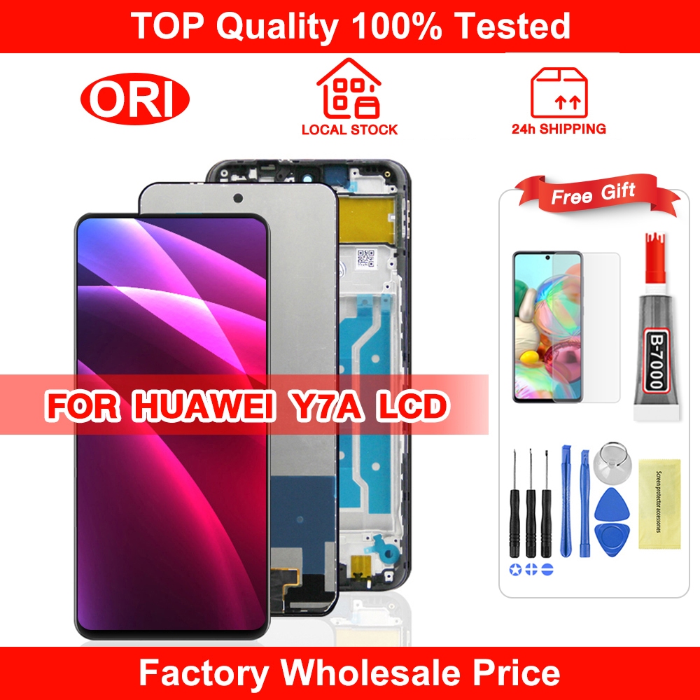 OLED LCD With Frame For Huawei Y7A / P Smart 2021 LCD Original Display ...