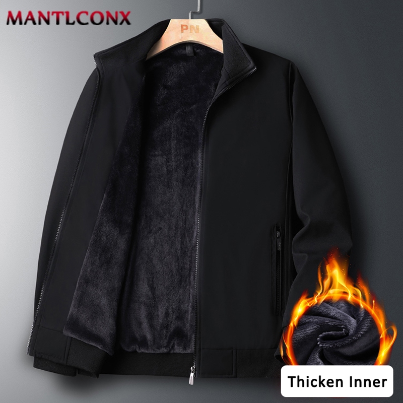 Men's Winter Jackets Thicken Warm Inner Casual Male Business Jacket ...