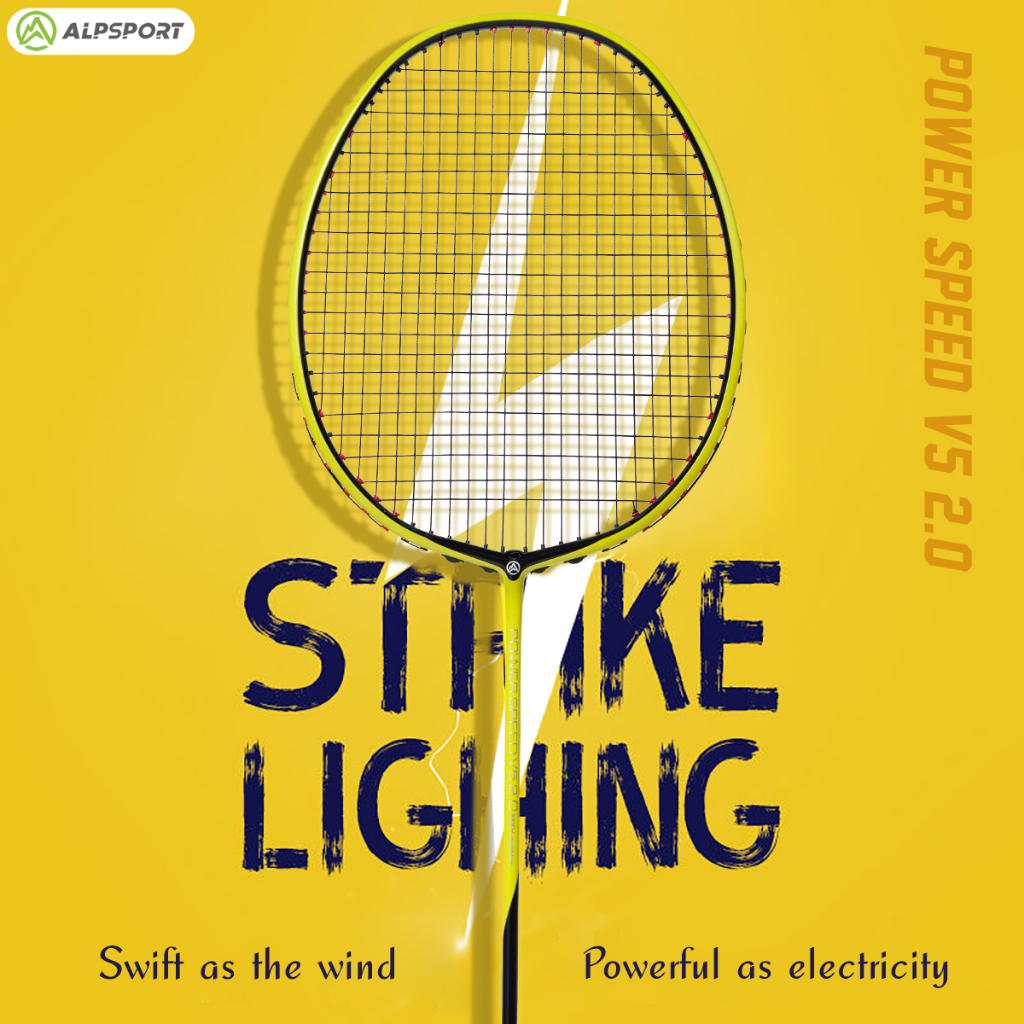 ALP V5 2.0 MXH CushionTechnology Offensive Badminton Racket Original 4U ...