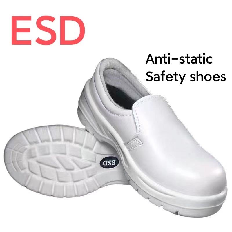【Uhome】ESD shoes safety boot men ESD antistatic safety shoes white anti ...