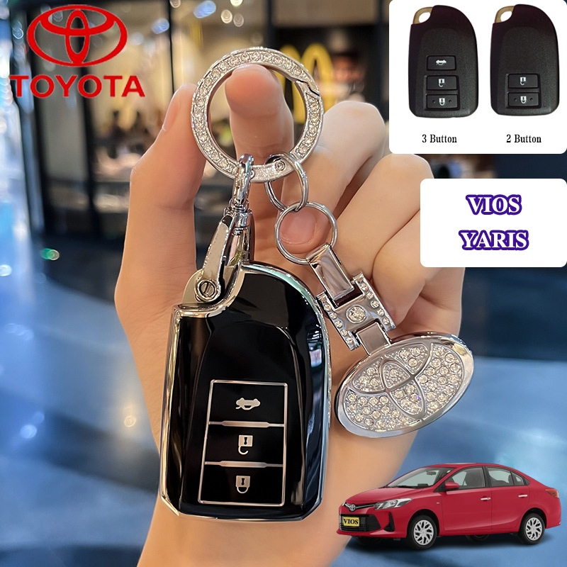 Toyota 2/3 Buttons Car Remote Smart Car Key Chain Ring Cover Case Shell ...