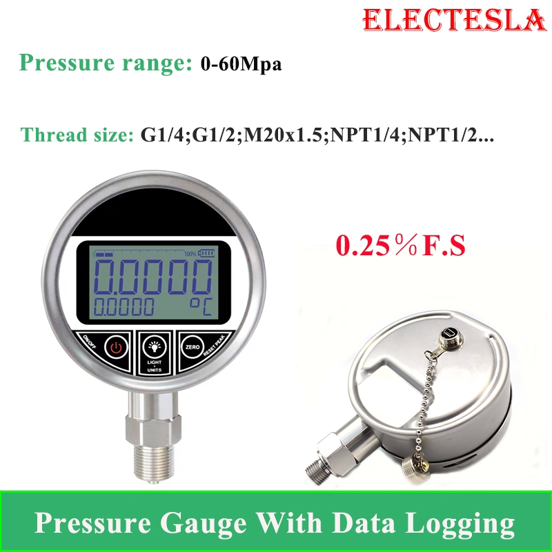 600bar gas and liquid, water supply industries digital pressure gauge ...