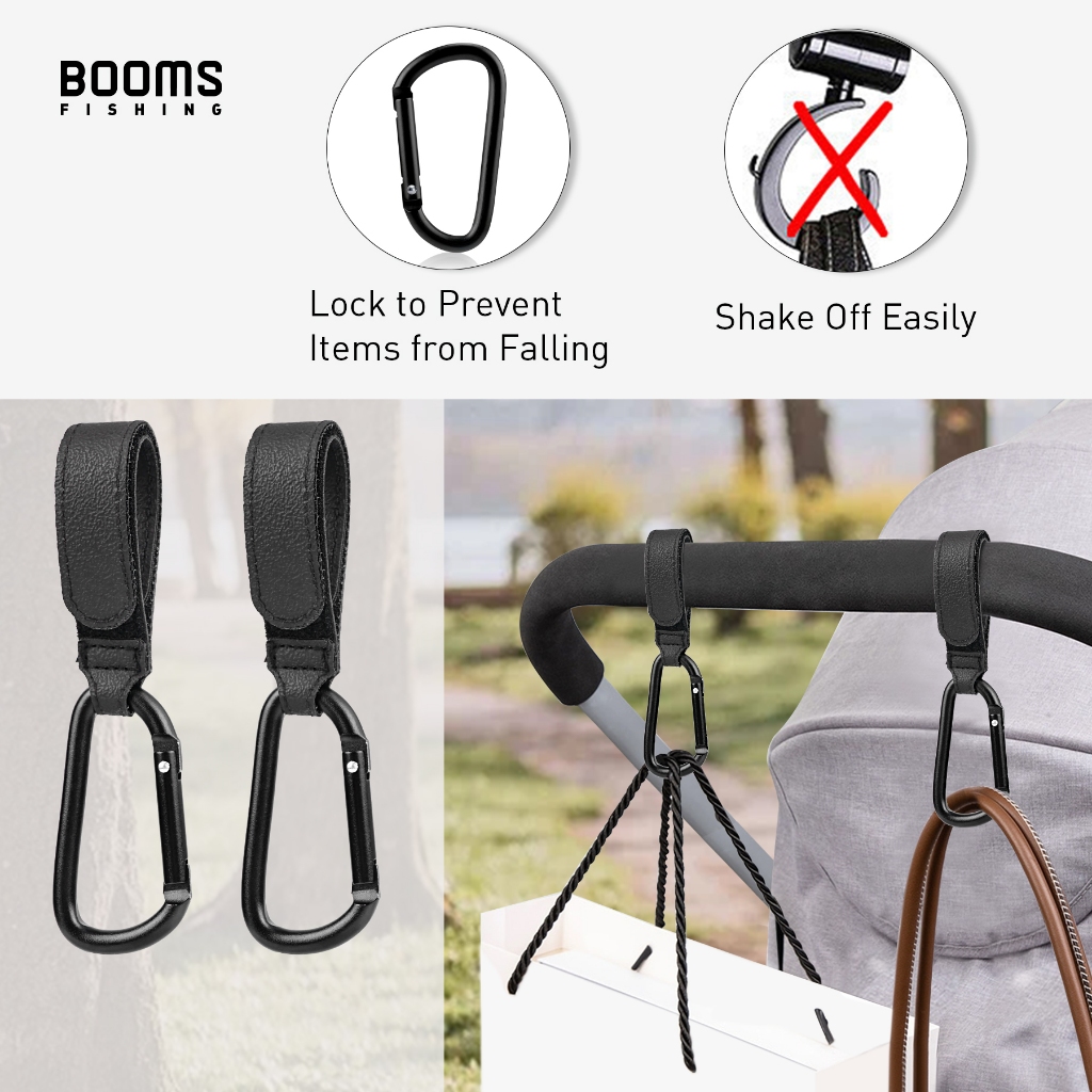 Booms Fishing HB1 Aluminum Alloy Multi-Use Stroller Hook Outdoor ...
