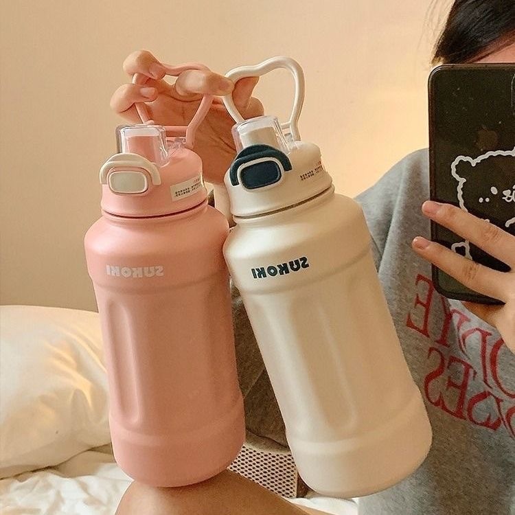 【OUWO】Thermos Cup Girls High-value 2024 New Style Student Double ...