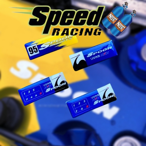 JDM Speed Racing Spoon Sport Resin 3D Sticker Emblem Badge DIY Car Body ...