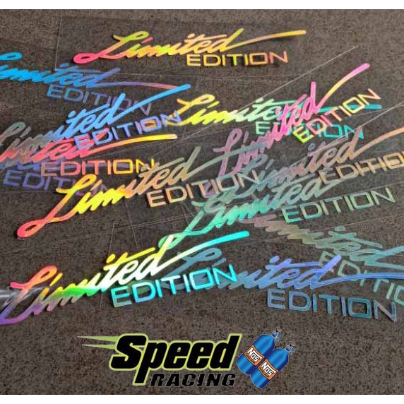 1Pc Limited Edition Car Stickers Refit Reflective Decals Car Rearview ...
