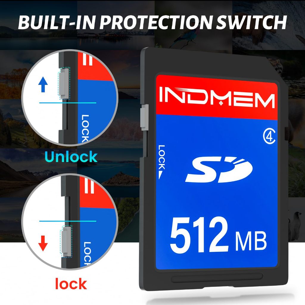 SD Card 512MB Class 4 512MB Flash Memory Card MLC Standard Secure ...