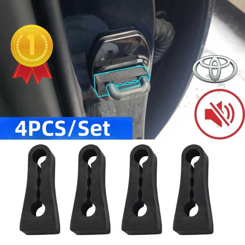 Upgraded 4PCS Car Door Shock Absorber Lock Sound Damper Anti shock ...