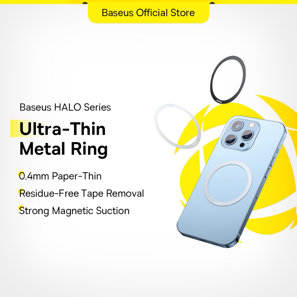 Baseus Magnetic Sticker For Wireless Charger Metal Plate Ring For ...