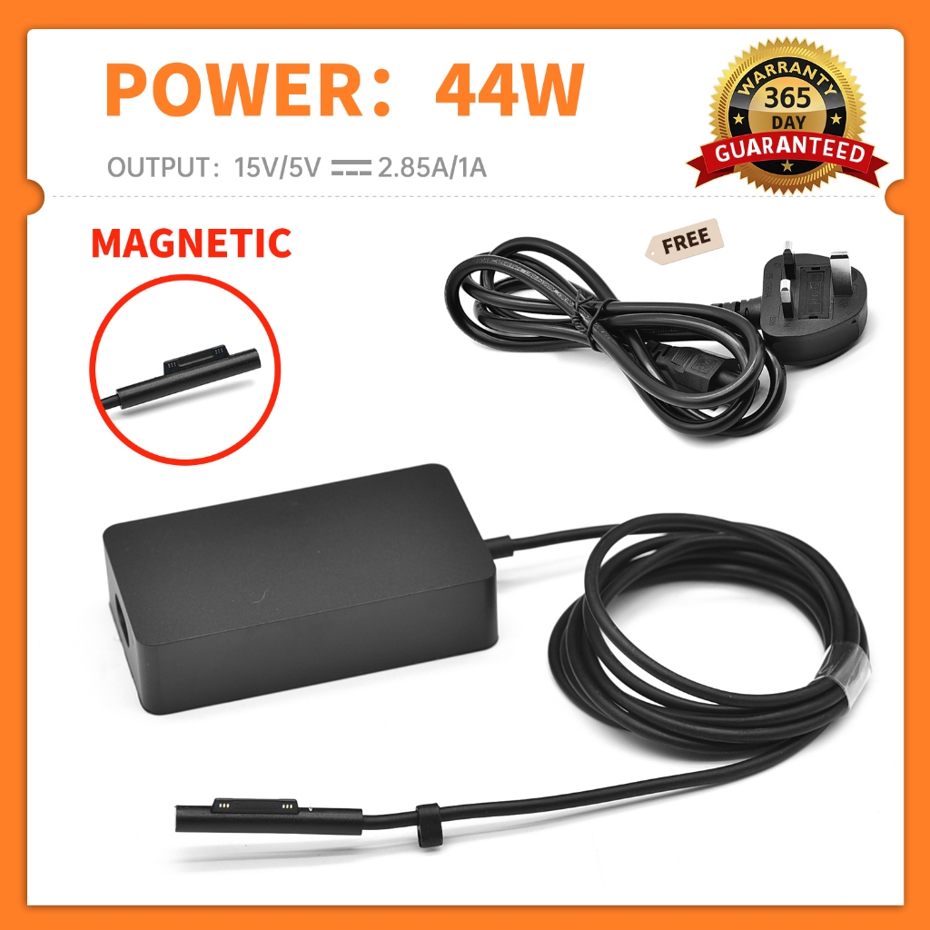 Laptop Charger for Microsoft Surface 44W 15V 2.58A AC Power Adapter for ...
