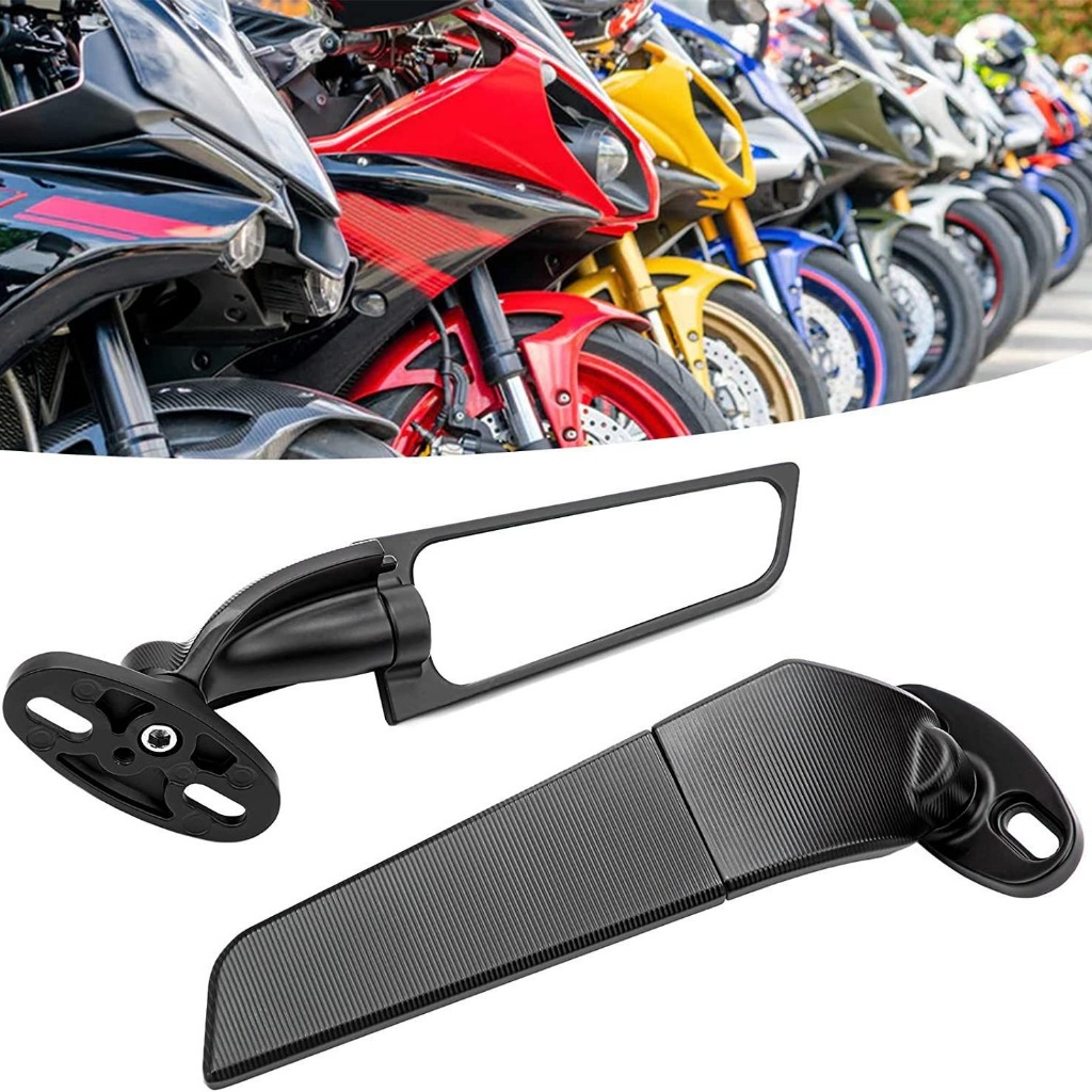 Universal stealth winglet side mirror adjustable mirrors for YAMAHA R15 ...