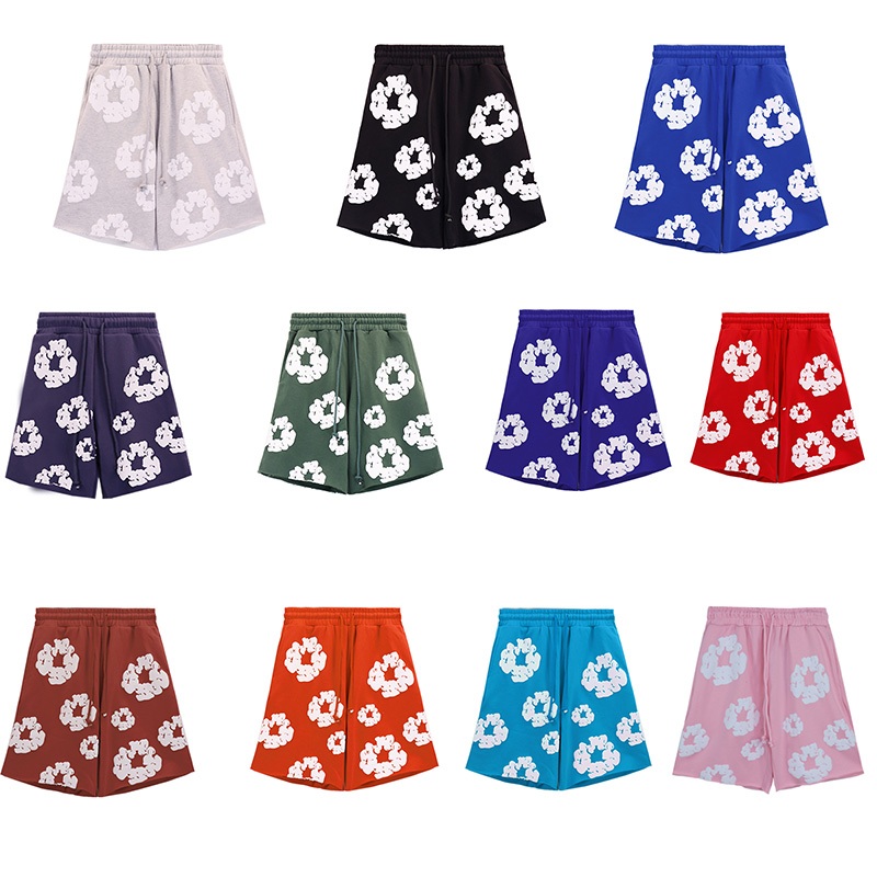 Denim Tears Kapok Puff Print Shorts Men Woman Summer Loose Casual ...