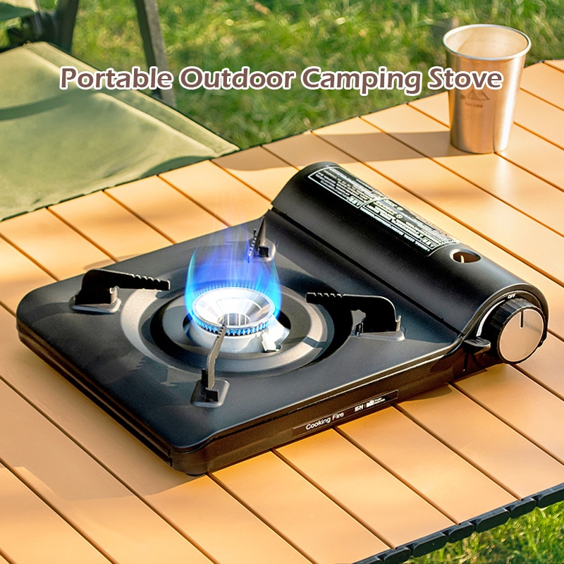 S&S Black Cassette Stove Household Field Outdoor Stove Portable Gas ...