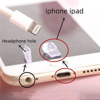 cute brown white bear anti dust plug phone charm accessories android ...