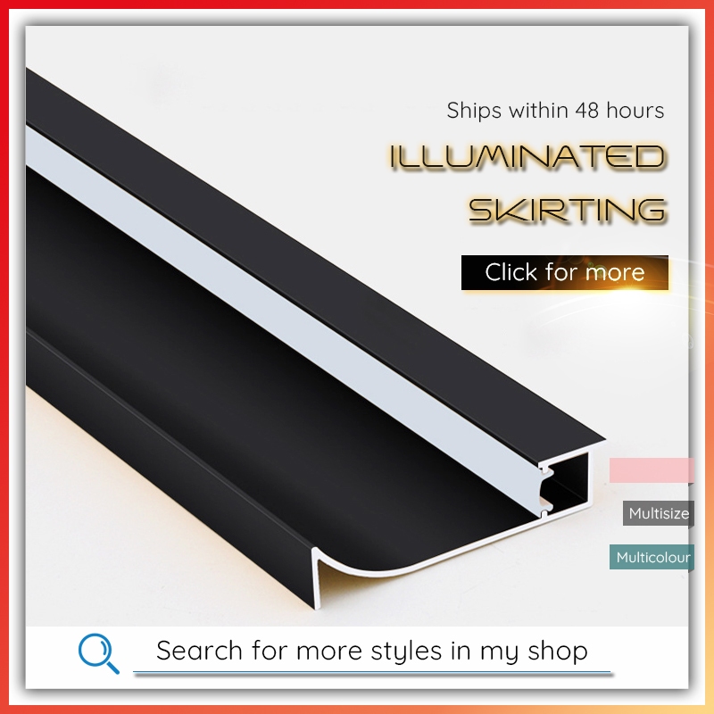 Luminous Skirting Line Decorative Embedded Arc Skirting Line Aluminum ...