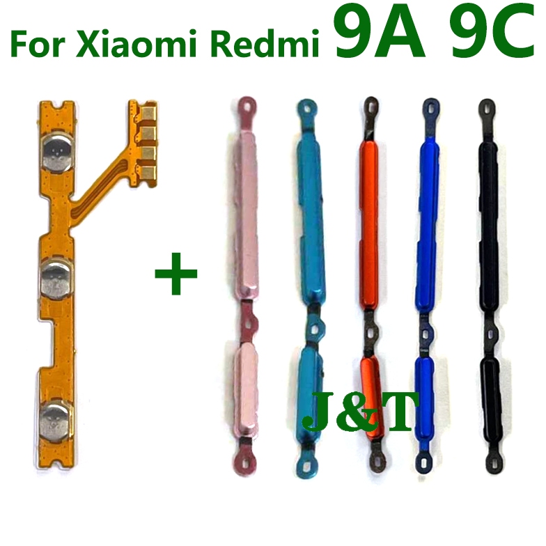 Power on off switch volume button flex for Redmi 9A 9C Up Down Side ...