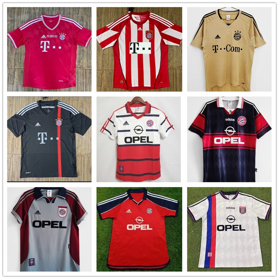 2001 and 2002 Bayern Munich home and away retro fan edition football ...